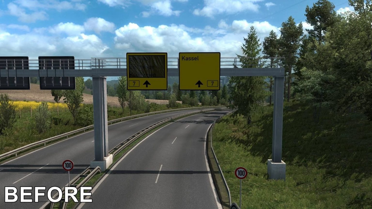 REALISTIC SIGNS V1.2 1.41 - ETS 2 mods, Ets2 map, Euro truck simulator ...