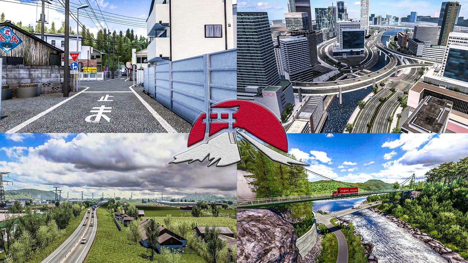 Project Japan v1.0.3 For ETS2 1.41 - ETS 2 mods, Ets2 map, Euro truck ...