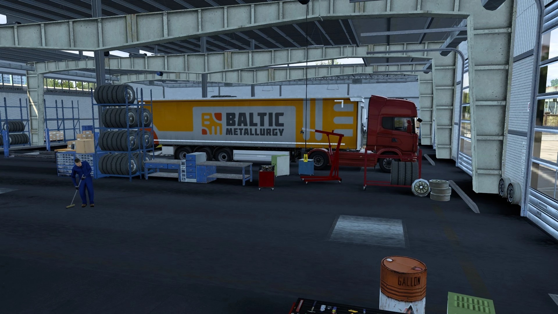 EXTENDED GARAGE V1.3 1.42 - ETS 2 mods, Ets2 map, Euro truck simulator ...