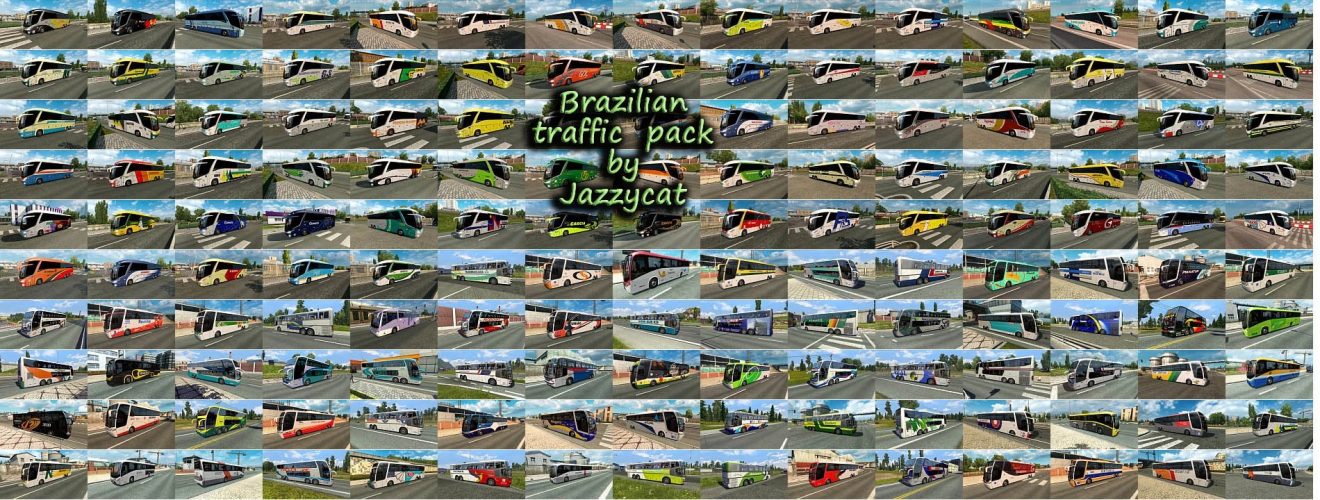 BRAZILIAN TRAFFIC PACK BY JAZZYCAT V3.6 1.42 - ETS 2 mods, Ets2 map ...