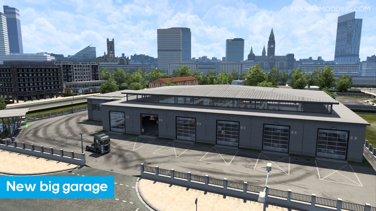 Modern Garages Mod v1.6 for ETS 2 - ETS 2 mods, Ets2 map, Euro truck ...