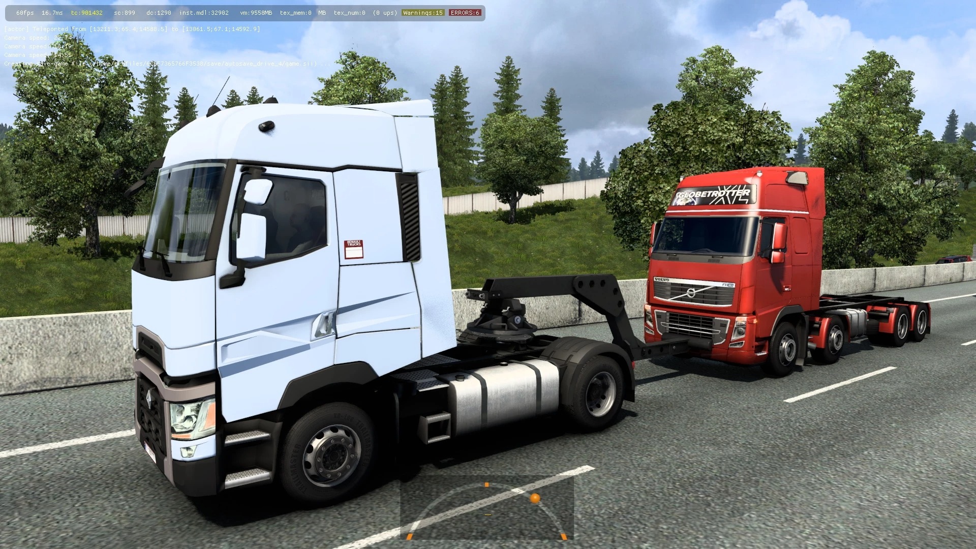 TOWING A VOLVO FH16 8X4 TO A SERVICE STATION. TRAFFIC. ETS2 1.43 - ETS ...