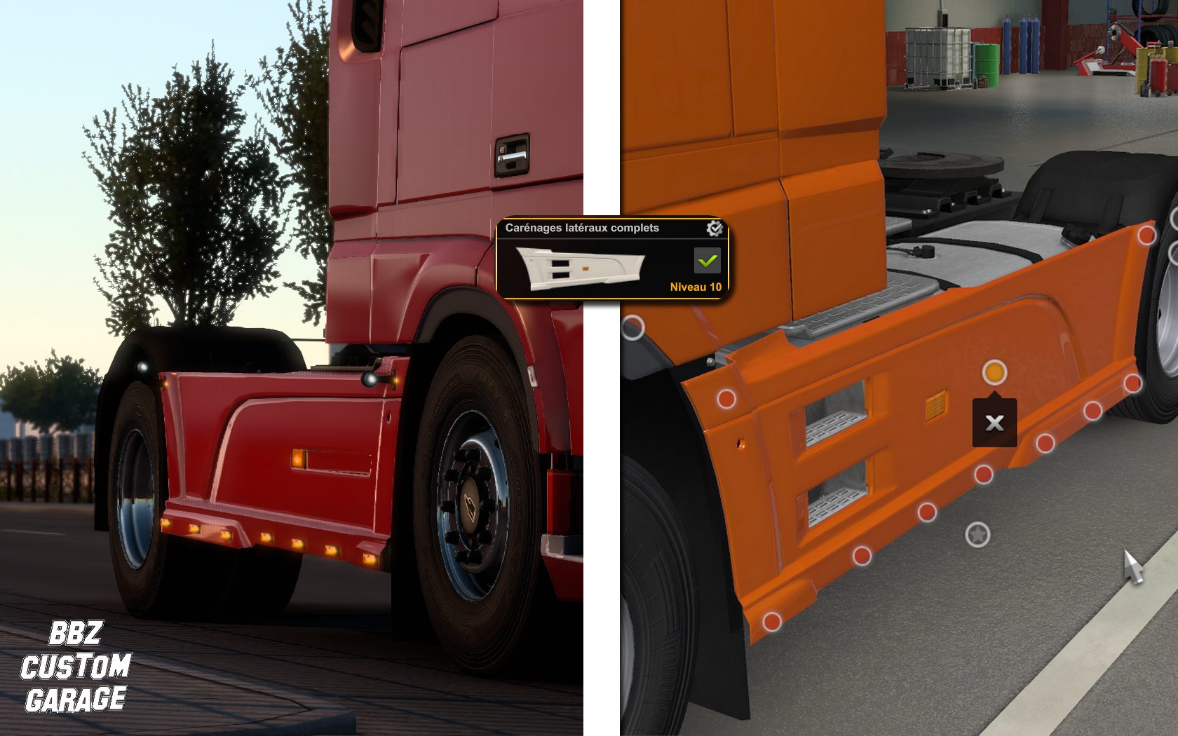 Slots for Daf Euro 6 Original Sideskirts - ETS 2 mods, Ets2 map, Euro ...
