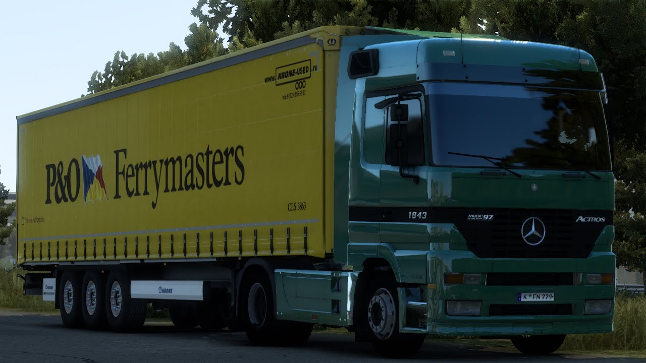 Mercedes Benz Actros 1843 Mp1 v1.3 1.45 - ETS 2 mods, Ets2 map, Euro ...