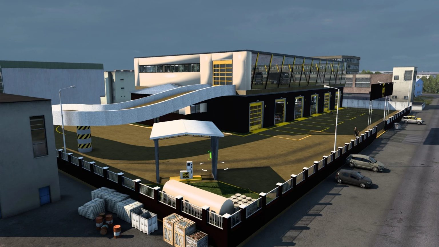 GARAGE D-DECK UPS 1.0 1.40 1.46 - ETS 2 mods, Ets2 map, Euro truck ...