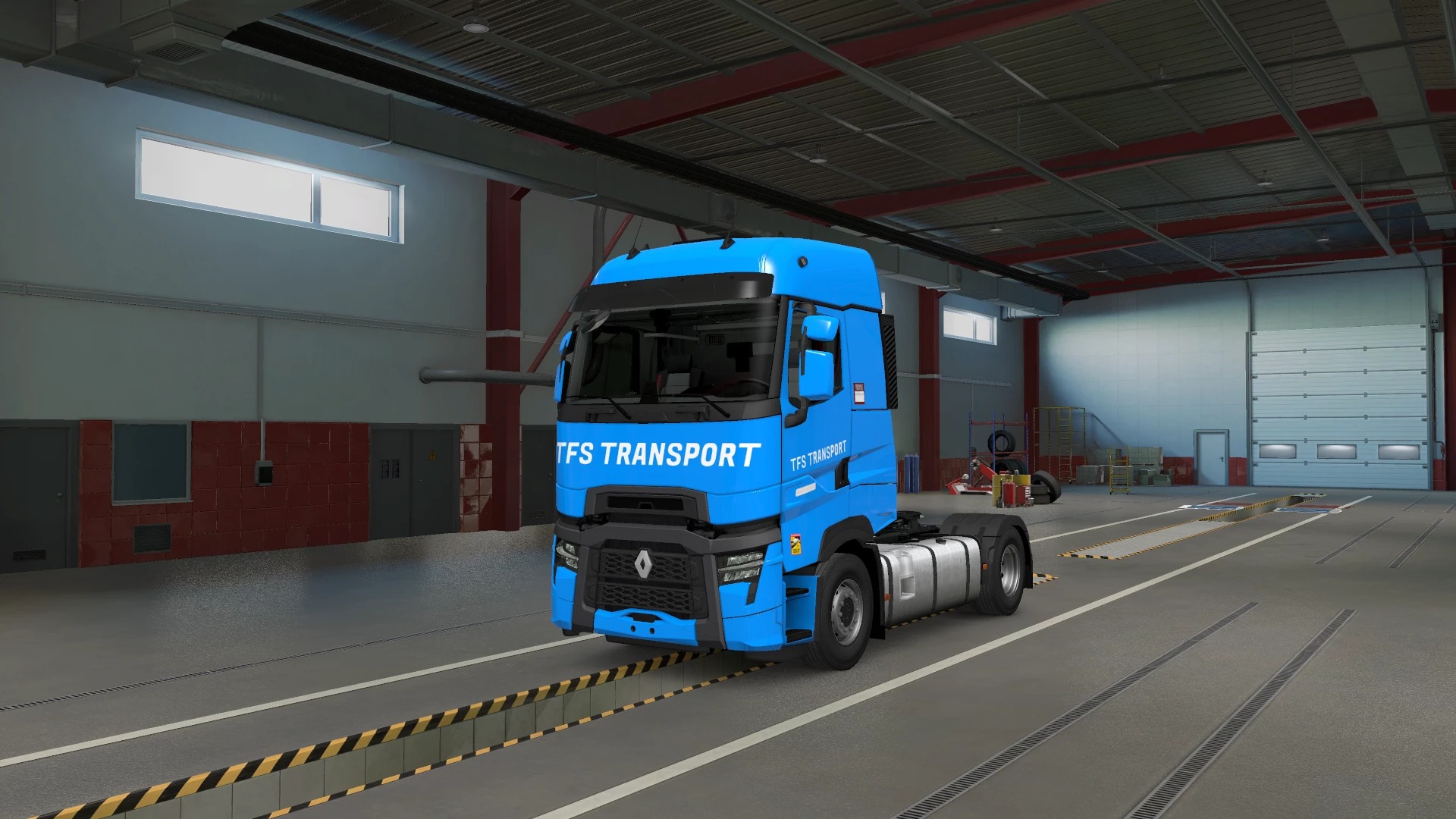 SKIN TFS TRANSPORT FOR RENAULT AND TRAILER 1.46 - ETS 2 mods, Ets2 map ...