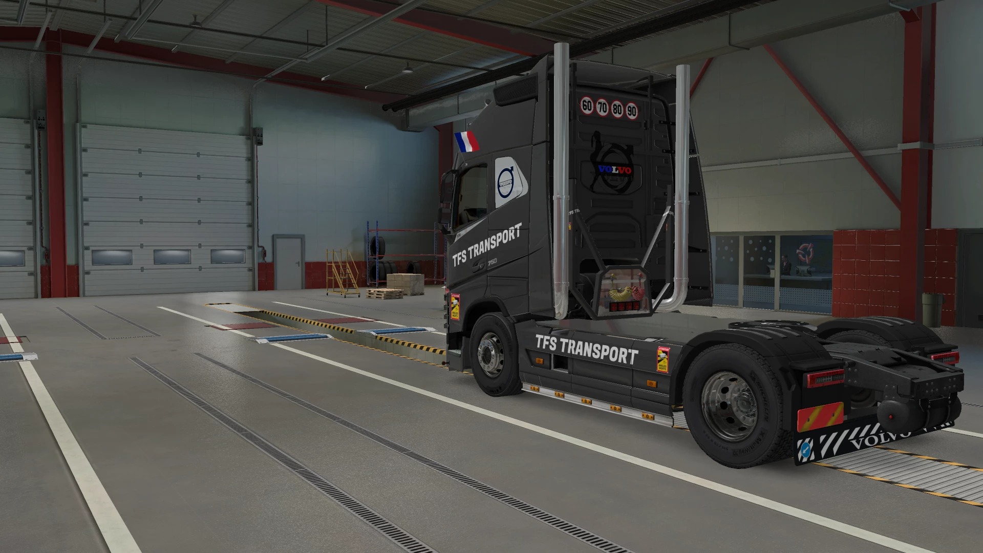 TFS TRANSPORT SKIN FOR VOLVO FH2012 1.46 - ETS 2 mods, Ets2 map, Euro ...