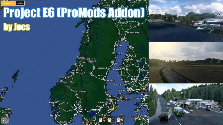 PROJECT E6 - PROMODS ADDON V2.4 1.47 - ETS 2 mods, Ets2 map, Euro truck ...