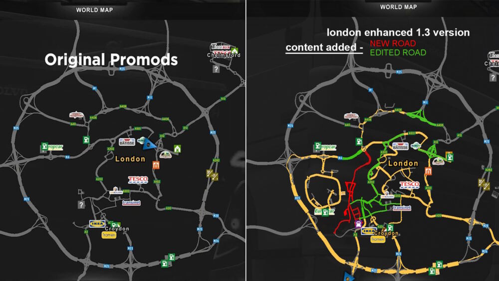 London enhanced v1.3.1(re-cache issue solved) 1.48 - ETS 2 mods, Ets2 ...