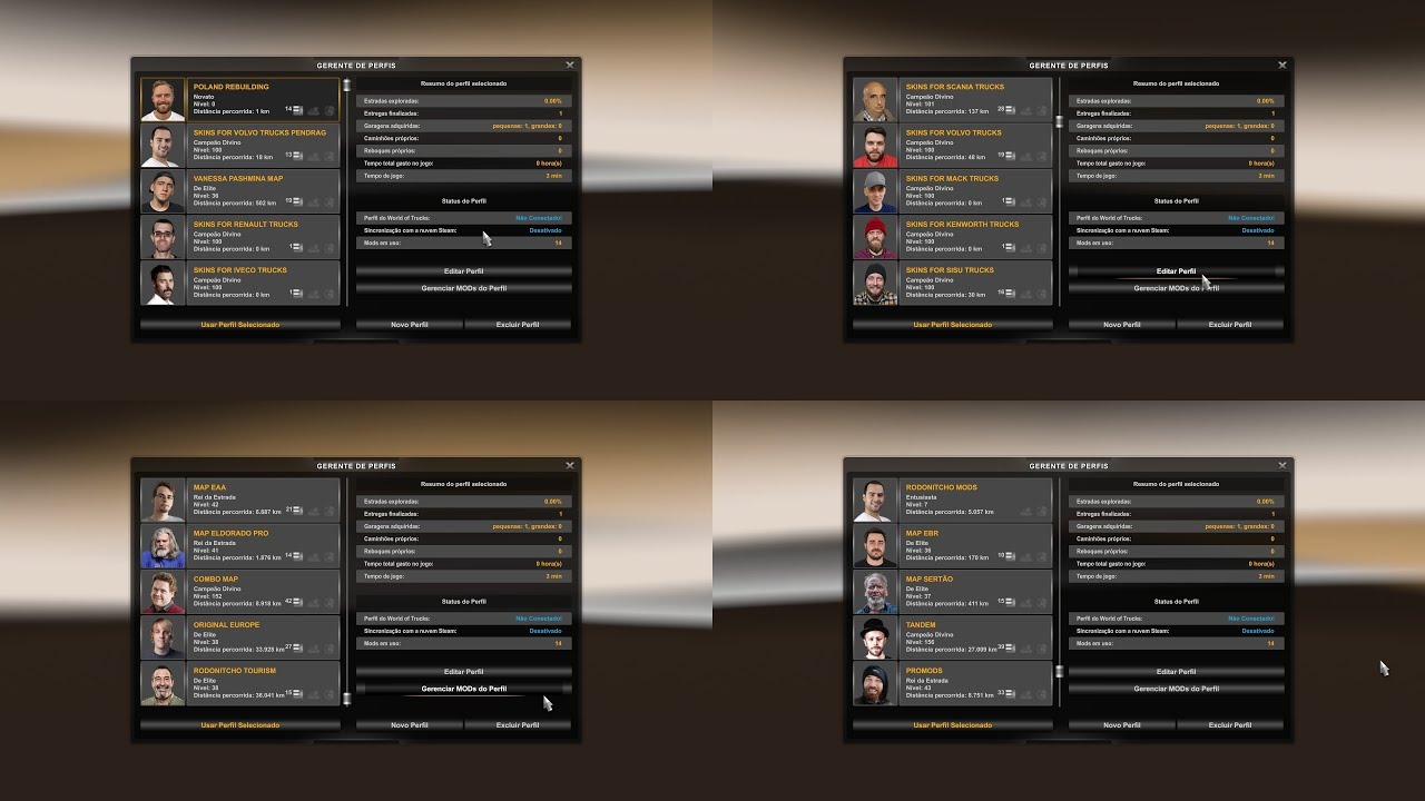 ALL PROFILES ETS2 BY RODONITCHO MODS 1.0 1.48 - ETS 2 mods, Ets2 map ...