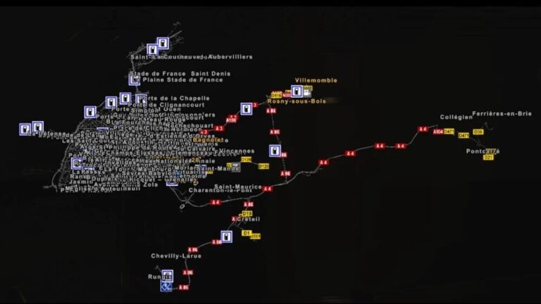 PARIS 1:1 MAP - 1.48.5 - ETS 2 mods, Ets2 map, Euro truck simulator 2 ...