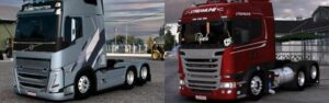Combo Volvo FH2022 V1.3 & ScaniaR – LG.Mods 1.49 - ETS 2 mods, Ets2 map ...