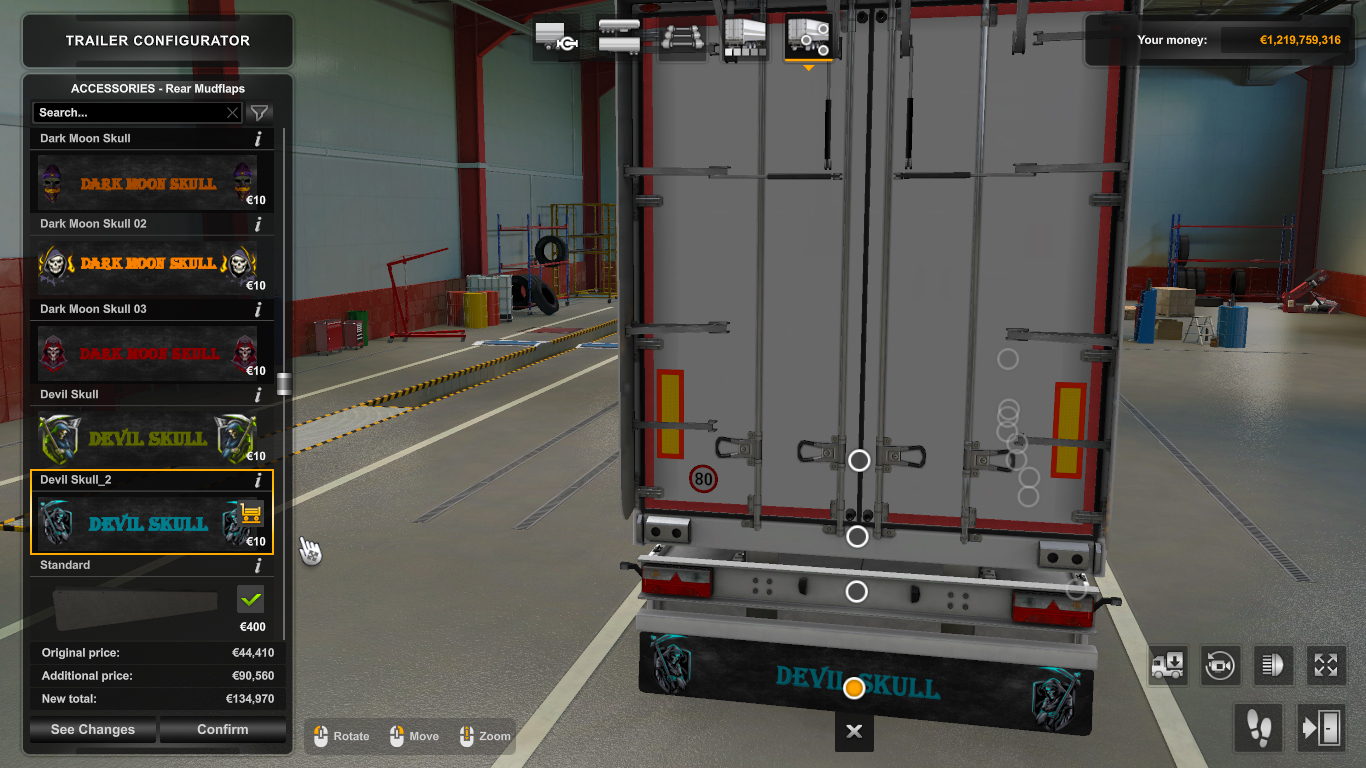 Box Trailer Skull Mudflaps - ETS 2 mods, Ets2 map, Euro truck simulator ...