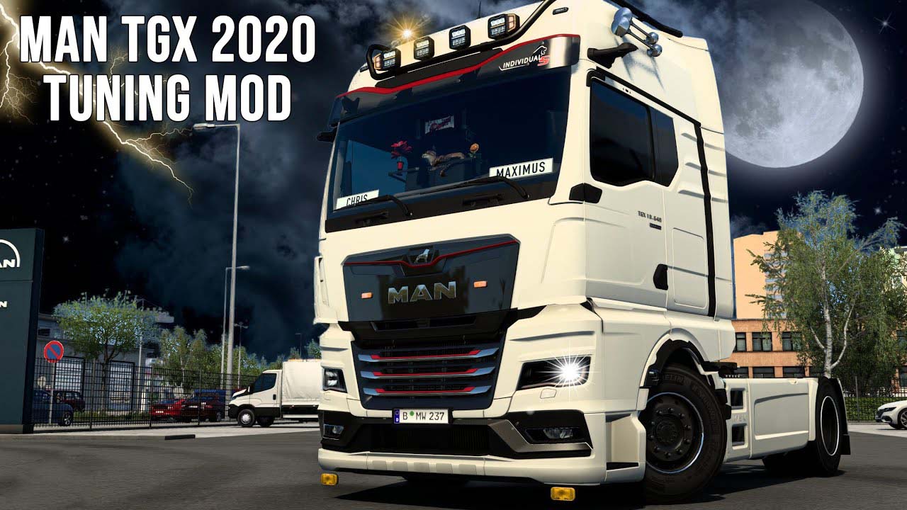 MAN TGX 2020 Tuning Mod v0.08 1.49 - ETS 2 mods, Ets2 map, Euro truck ...