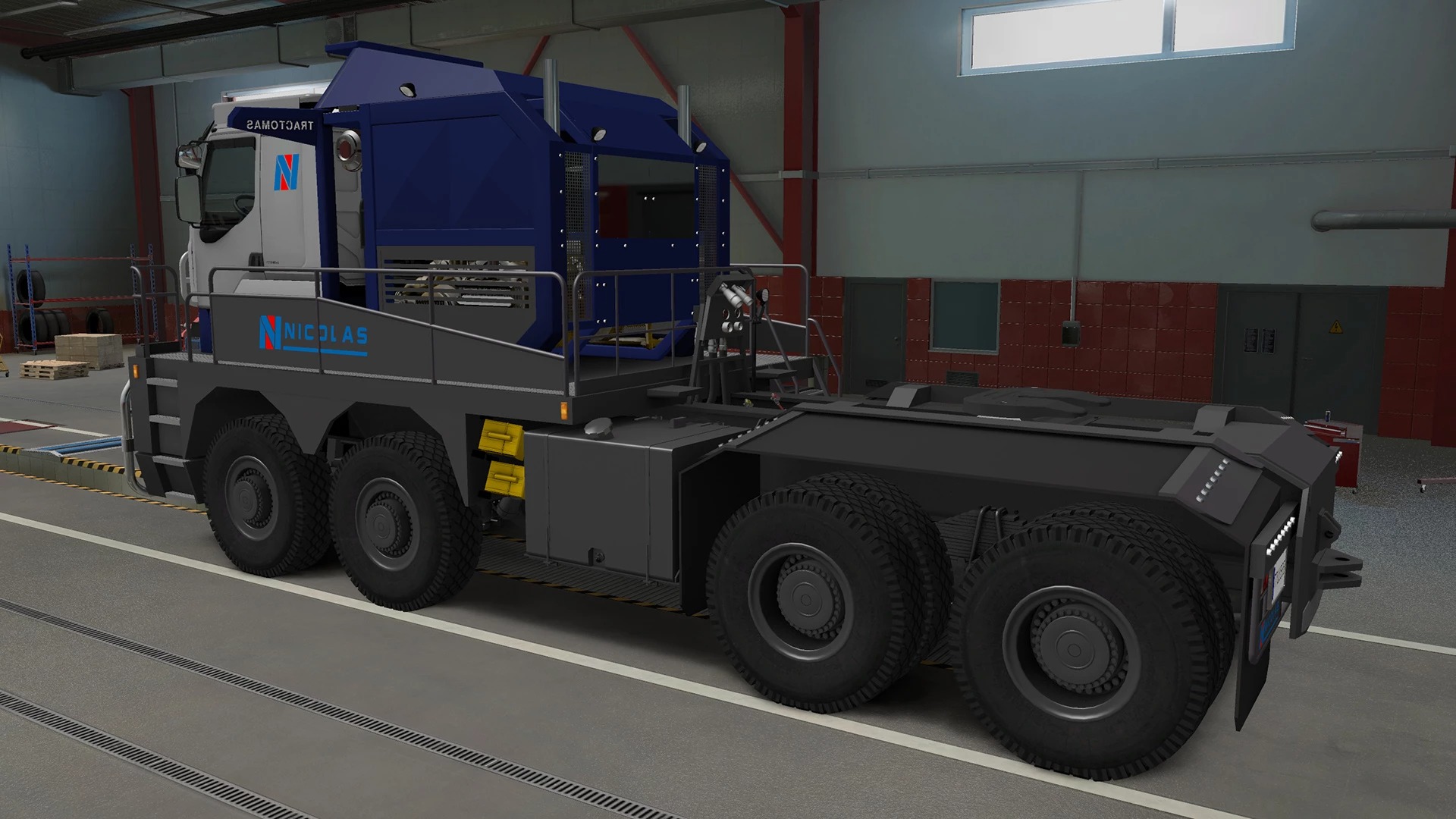RENAULT KERAX TRACTOMAS 8X8 V2.0 ETS2 1.49 - ETS 2 mods, Ets2 map, Euro ...