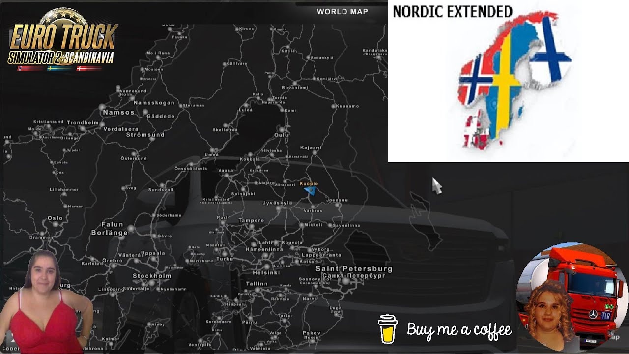 NORDIC EXTENDED V1.31 - ETS 2 mods, Ets2 map, Euro truck simulator 2 ...