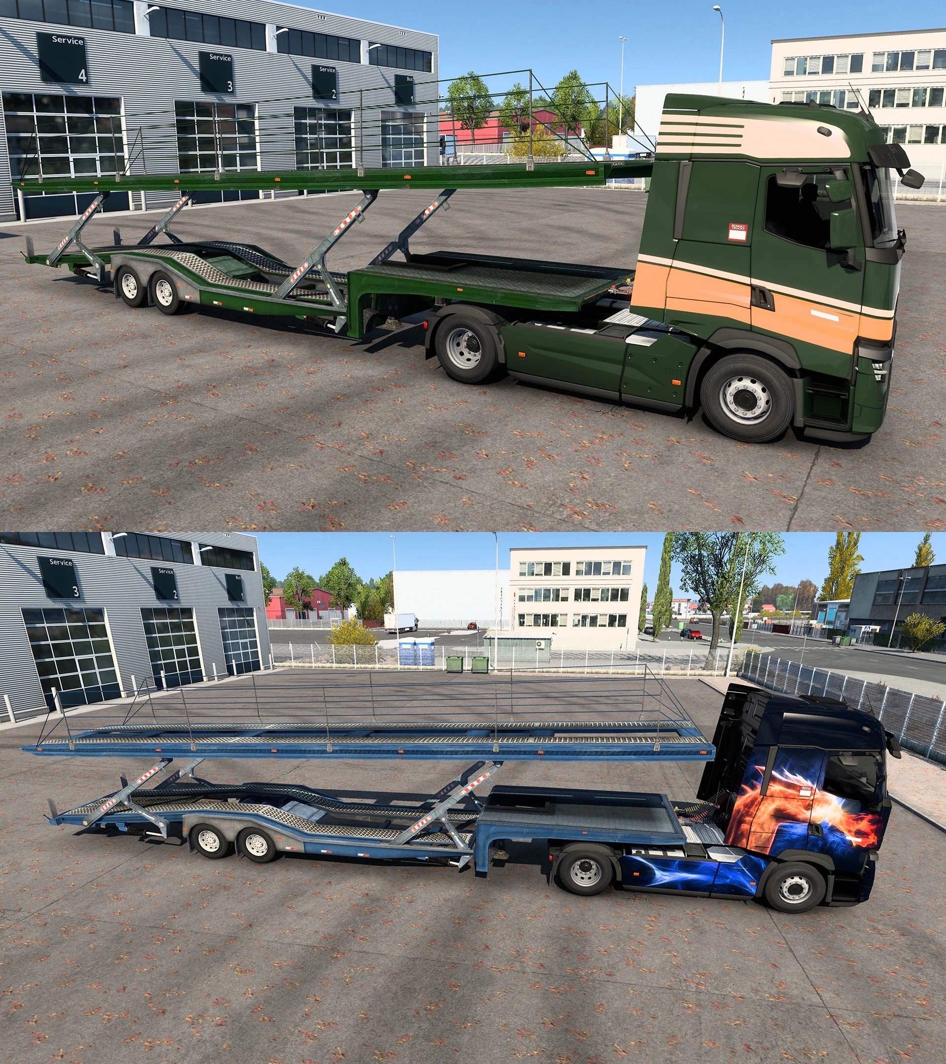 OWNABLE OLD SCS CAR TRANSPORTER TRAILER ETS2 1.50.X - ETS 2 mods, Ets2 ...