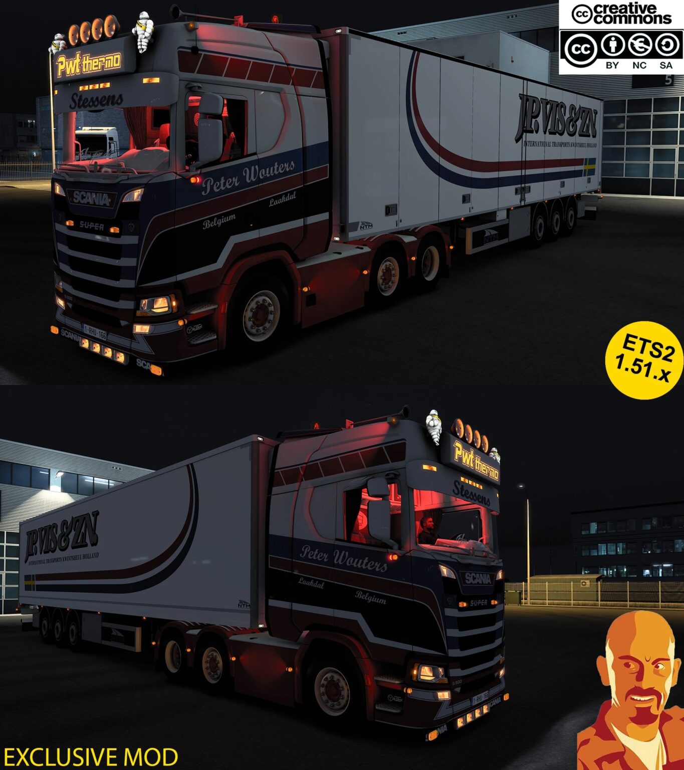 SCANIA S500 PWT STESSENS AND NTM TRAILER ETS2 EXCLUSIVE MOD 1.51 - ETS ...