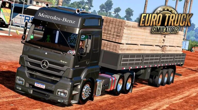 Mercedes Benz Axor 2544 + Interior v2.0 1.52 - 1.53 - ETS 2 mods, Ets2 ...