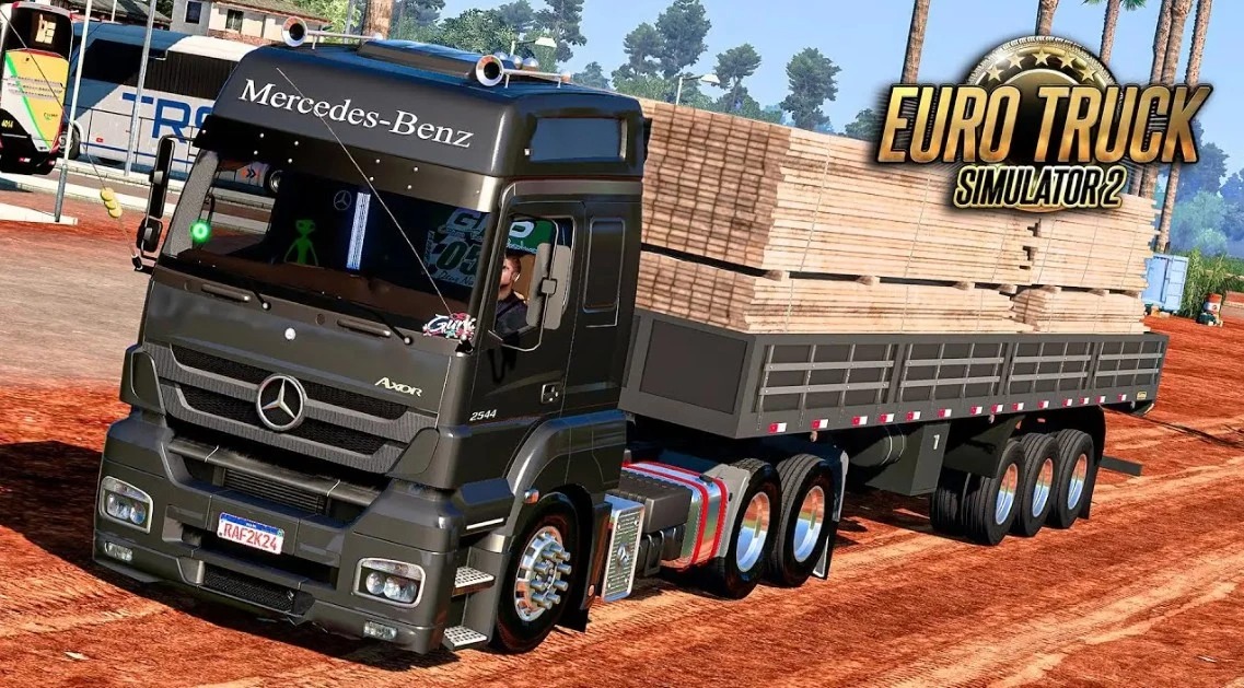 Mercedes Benz Axor 2544 + Interior v2.0 1.52 - 1.53 - ETS 2 mods, Ets2 ...