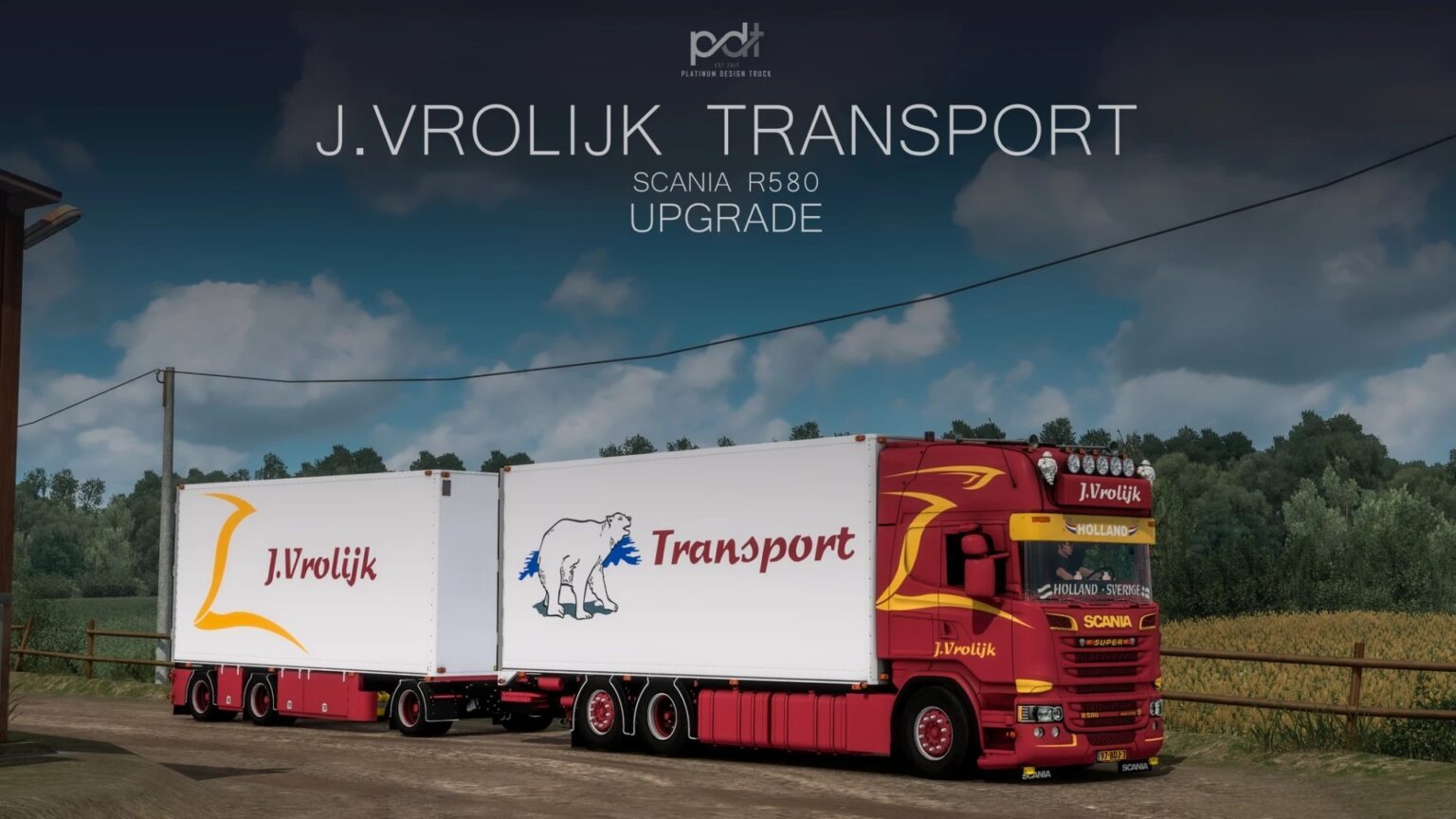 J VROLIJK TRANSPORT SCANIA R580 v1.0 - ETS 2 mods, Ets2 map, Euro truck ...