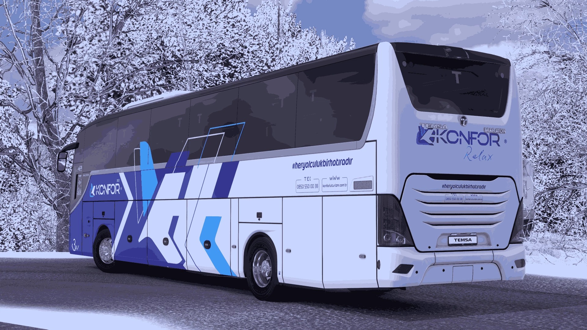 Temsa Maraton E6 Konfor Turizm Skinpack V1.0 1.53 - ETS 2 mods, Ets2 ...