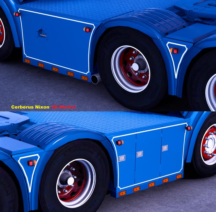 PanAmerica RJL Sideskirts v1.0 1.54 - ETS 2 mods, Ets2 map, Euro truck ...
