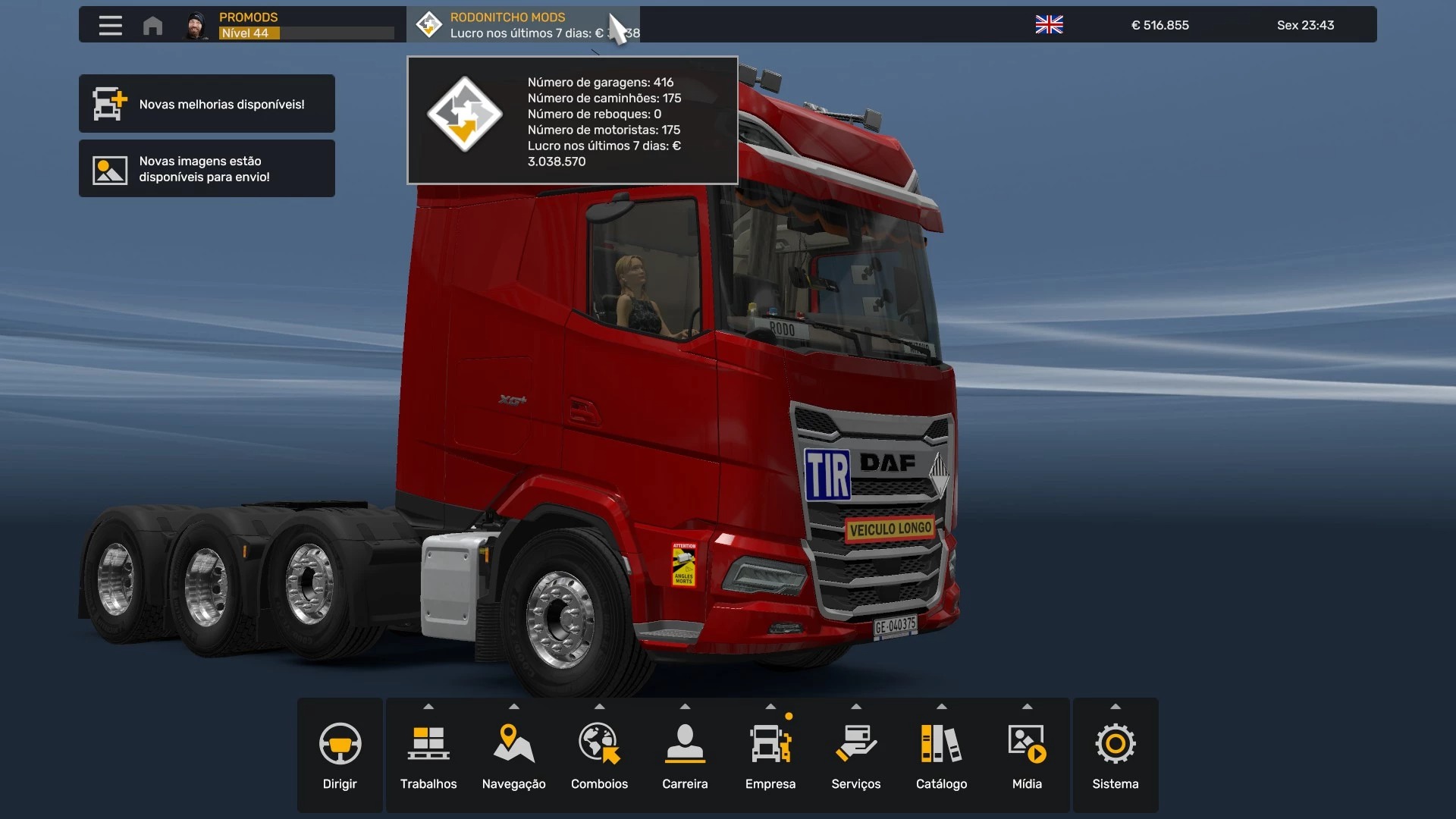 PROFILE PROMODS 2.74 1.54 14 04 2025 1.0 1.54 - ETS 2 mods, Ets2 map ...