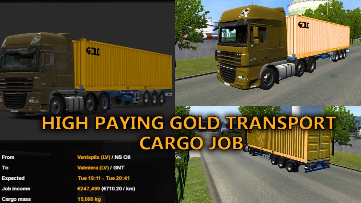 High Paying Gold Transport Job for ETS2 v1.0 - ETS 2 mods, Ets2 map ...