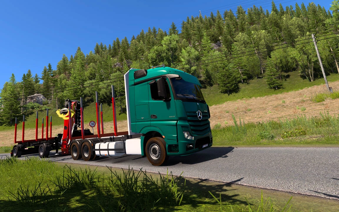 MB MP4 Timber chassis v1.1 1.54 - ETS 2 mods, Ets2 map, Euro truck ...