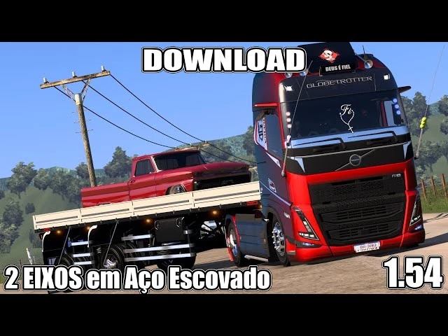 2 Eixos Facchine em ao escovado ETS2 v1.0 1.54 - ETS 2 mods, Ets2 map ...