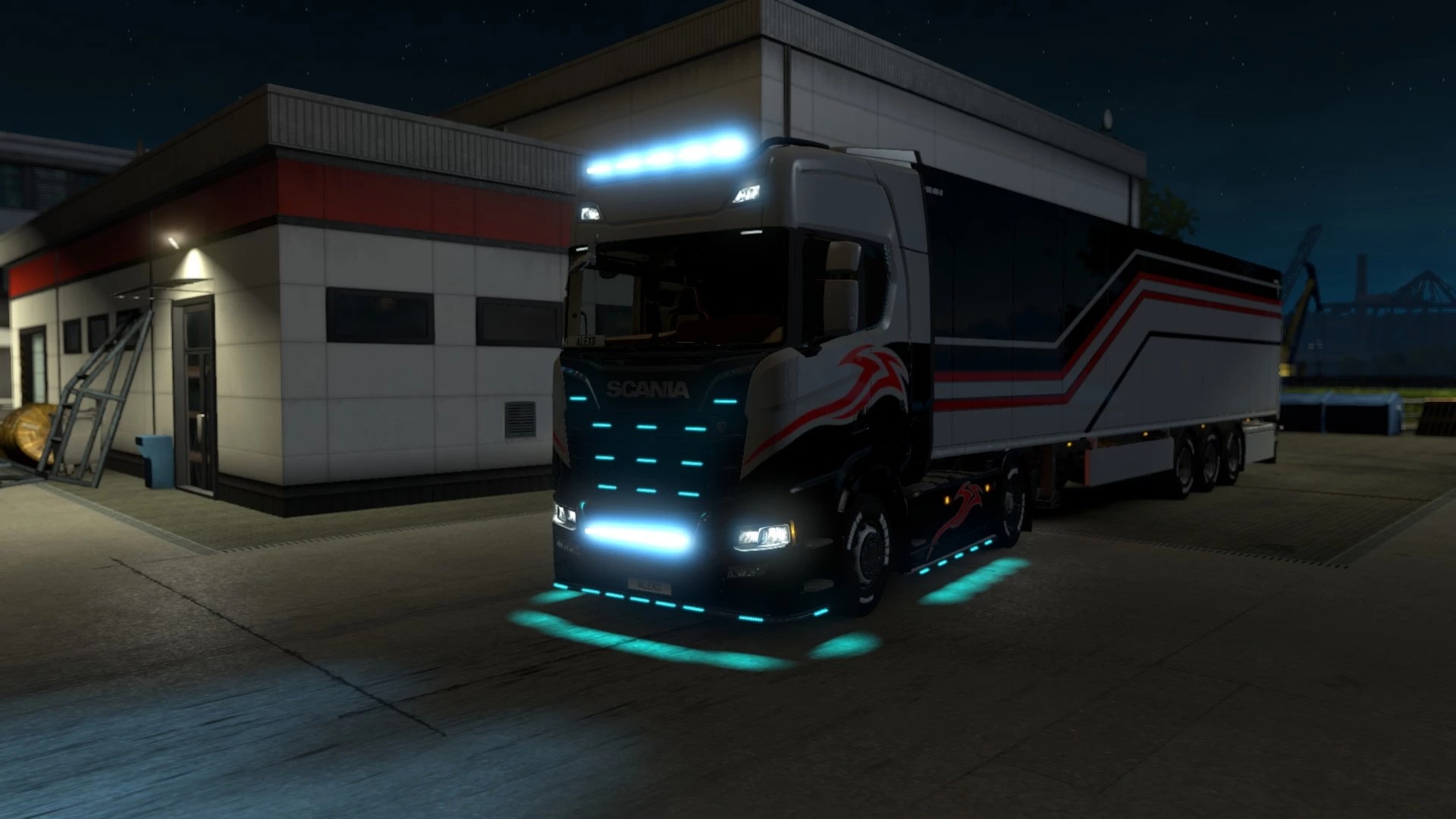 Flare and 10000 lights 1.55 - ETS 2 mods, Ets2 map, Euro truck ...