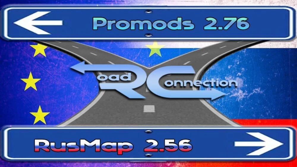 Rusmap + Promods Road Connection 1.56 - ETS 2 mods, Ets2 map, Euro ...
