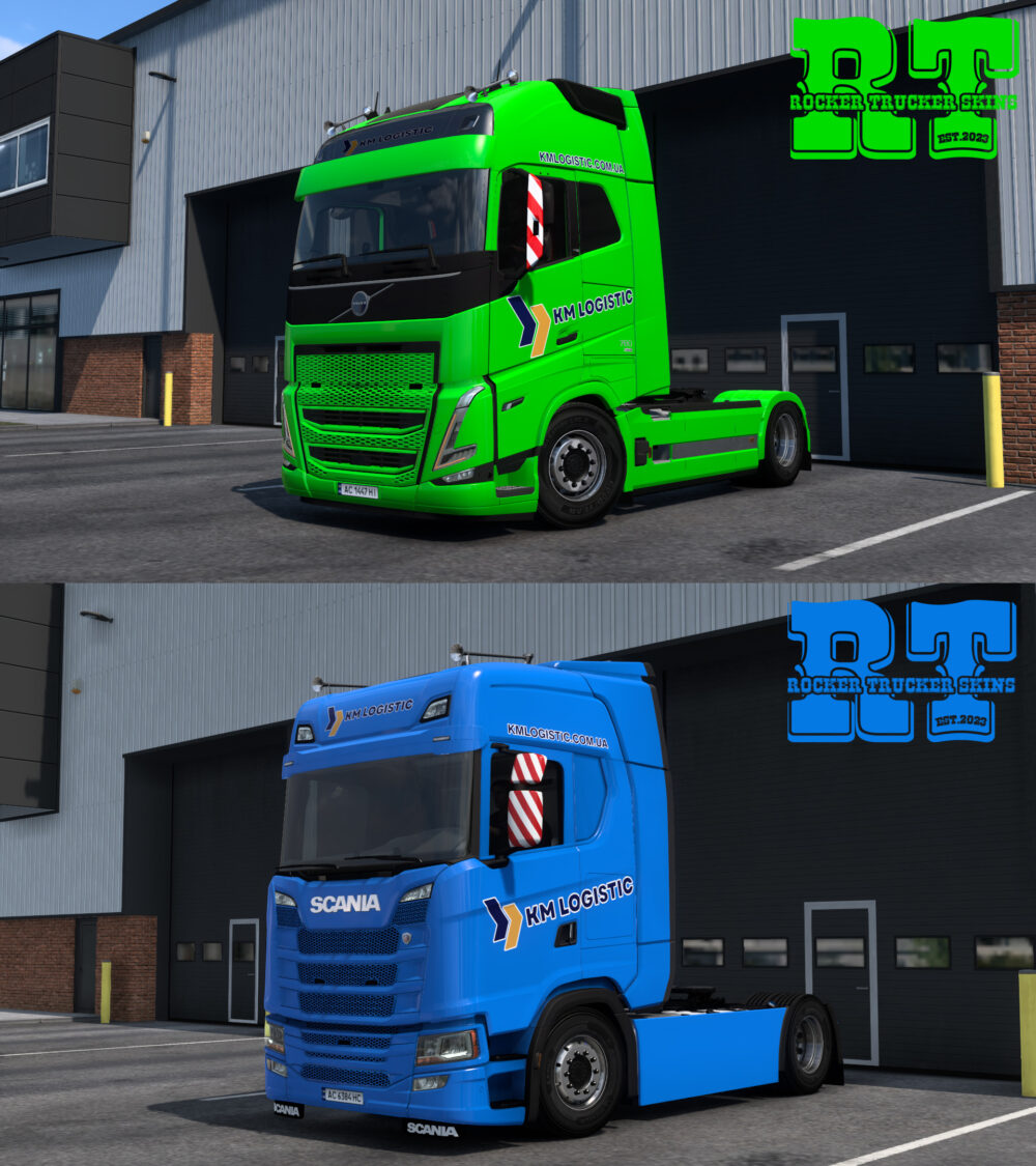 KM Logistic Skin Pack v1.0 - ETS 2 mods, Ets2 map, Euro truck simulator ...