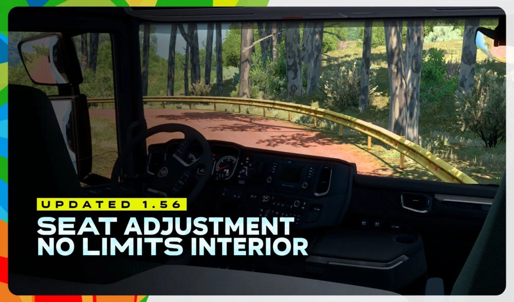 Seat Adjustments No Limits v0.5 1.56 - ETS 2 mods, Ets2 map, Euro truck ...