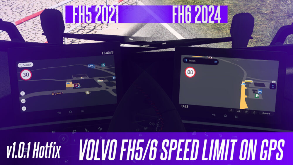 VOLVO FH5/6 Speed Limit on GPS v1.0.1 Hotfix (1.56-1.57.x) - ETS 2 mods ...
