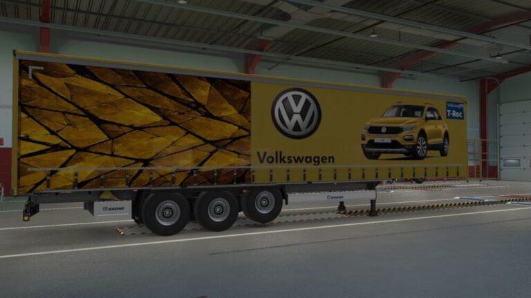 SKIN Volkswagen Krone ProfiLiner – T-Roc Gold Edition - ETS 2 mods ...