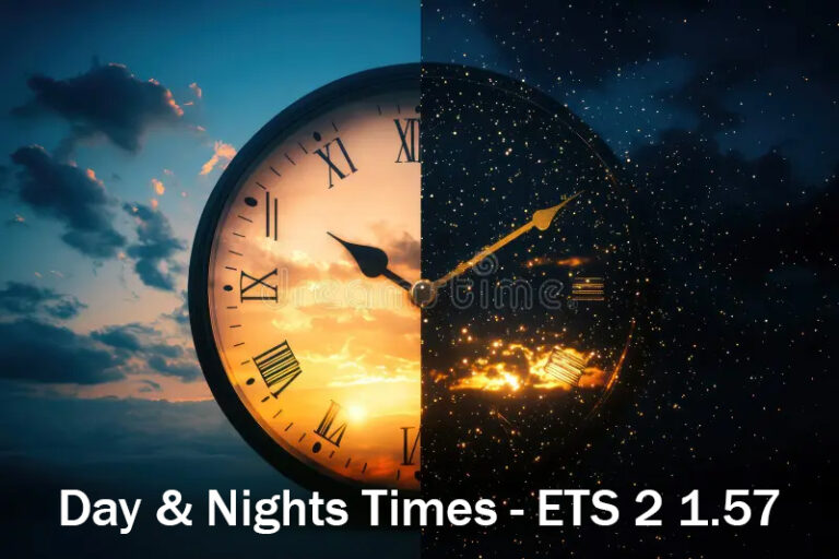 Actual Day & Night Times – Early Winter 1.57 - ETS 2 mods, Ets2 map ...