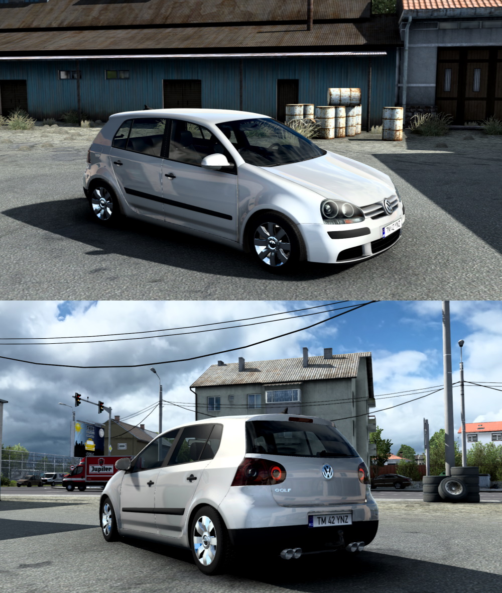 Volkswagen Golf 5 TDI 2.8 1.57 - ETS 2 mods, Ets2 map, Euro truck ...