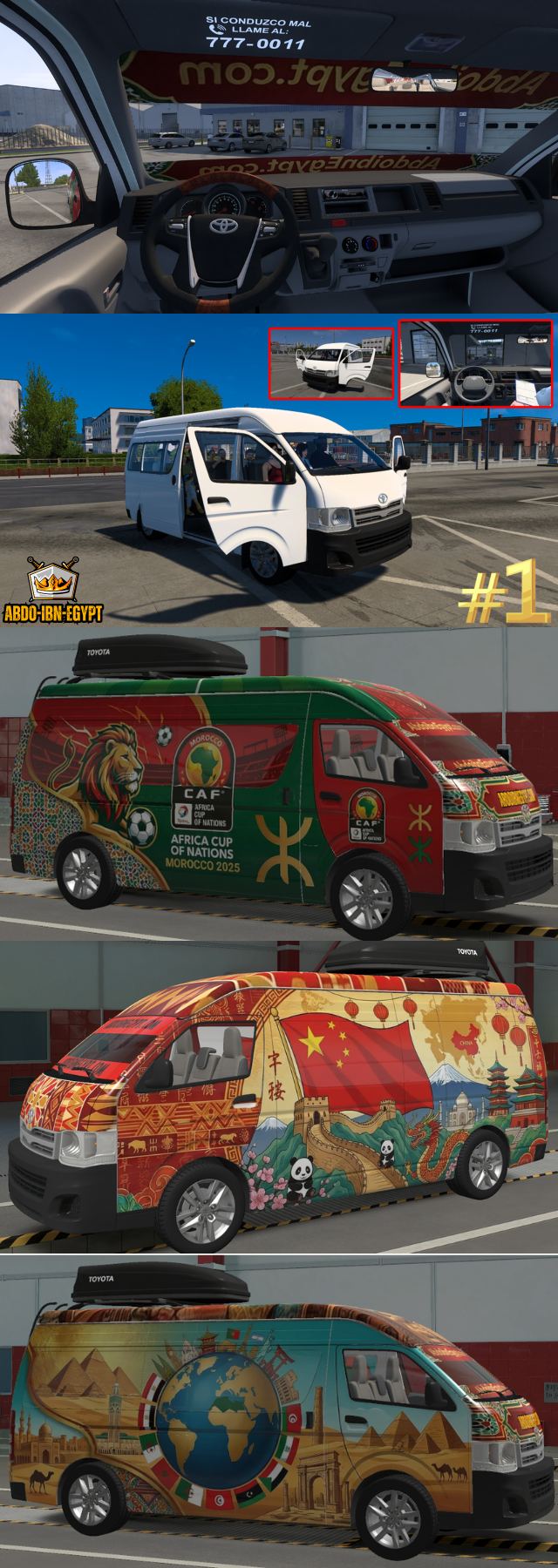 Toyota Hiace – Left Hand Drive | By Abdo Ibn Egypt 1.57 - ETS 2 mods ...