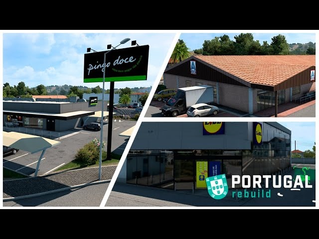 Portugal Rebuild SCS map addon v0.1.6.2 1.58 - ETS 2 mods, Ets2 map ...
