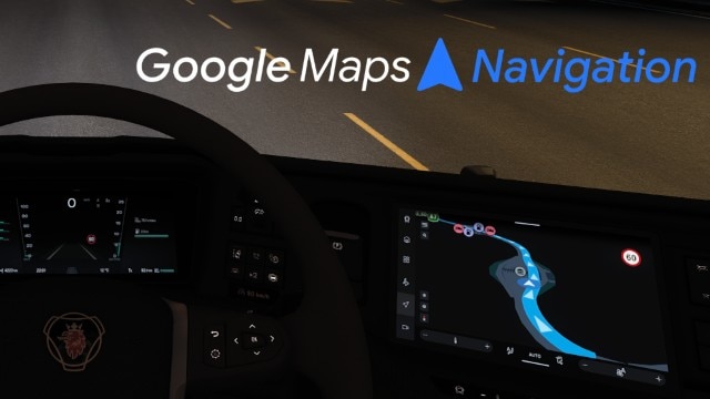 Google Maps Navigation Dark Mode 1.58 - ETS 2 mods, Ets2 map, Euro ...
