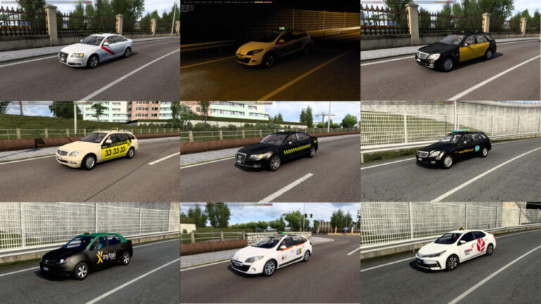Taxi Traffic Pack v3.5.11 1.58 - ETS 2 mods, Ets2 map, Euro truck ...