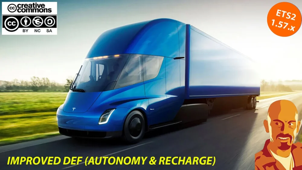 Tesla Semitruck Mod – ETS2 (1.42 – 1.58.x) - ETS 2 mods, Ets2 map, Euro ...
