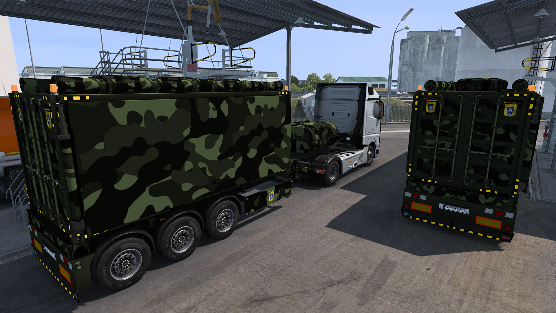 GOOSENECK CONTAINER G3 MILITARY TRAILER ETS2 1.58.x - ETS 2 mods, Ets2 ...