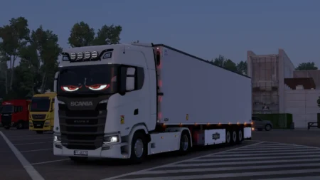 Animated LED Window Devil Eyes for ALL SCS TRUCKS by Enixis Modding 1. ...